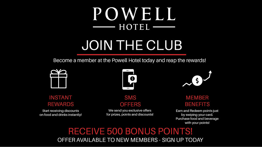 WHAT’S ON – Powell Hotel